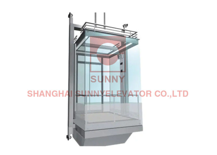 Observation Elevator Stainless Steel Villa / Passenger Lift Elevator ...
