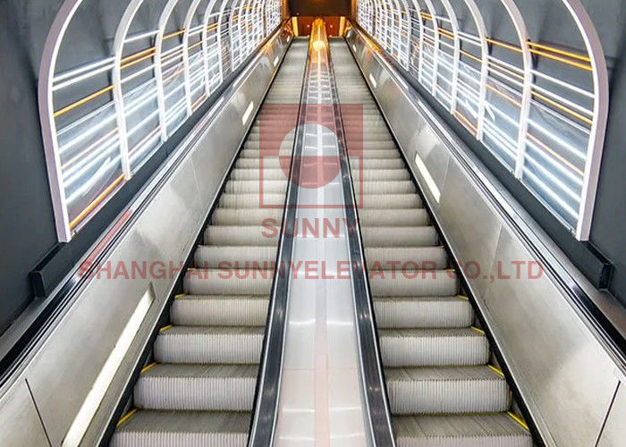 0.5m/S Escalator & Moving Walkway With Energy Saving System Stainless ...