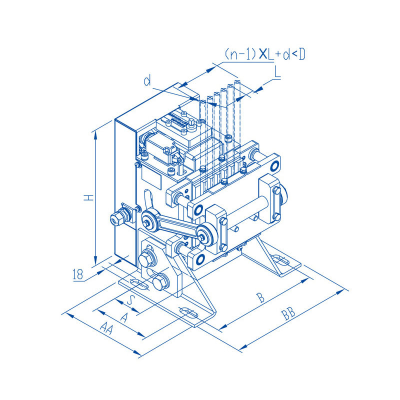 1000-2500kg Cable Clamp for Elevators, 0.25-2.5m/S Speed