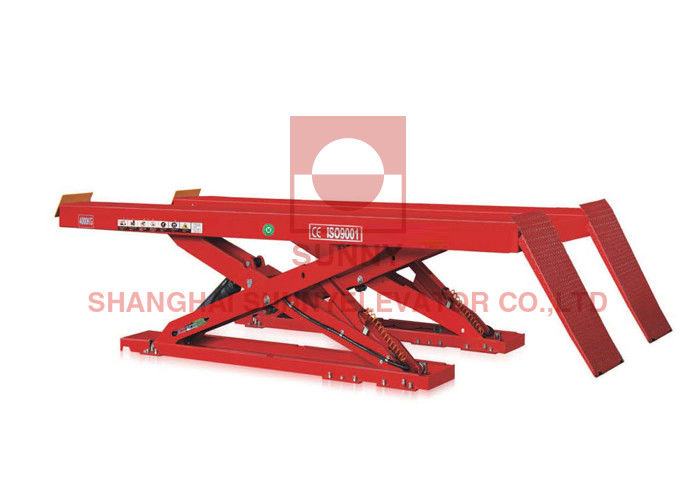 4000kg Ultra Thin Scissor Lift On Surface Mounting Lifter Car Lift Scissor
