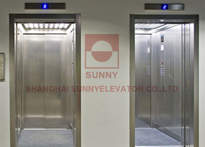 Office Building SS 304 1600kg Load Passenger Elevator Lift With Machine ...