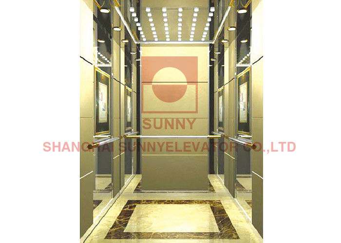 Passenger VVVF 2.0m/S Two Side Opening Elevator With Plc Controlled ...