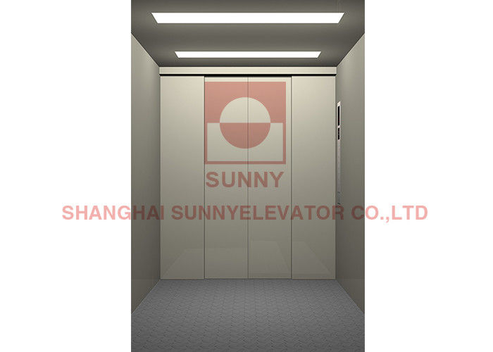 1.0m/S Cargo Lift Side Door Gearless Freight Elevator With Painted ...