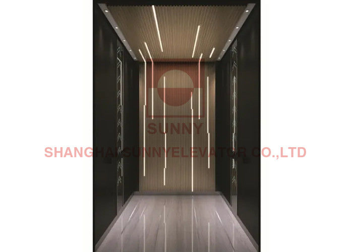 Luxury Cabin Mrl Passenger Elevator 400kg capacity For Shopping Mall