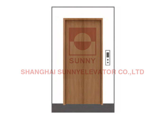 VVVF Control System Passenger Elevators With Wood Grain Decorative ...