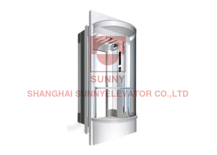 630kg Machine Room Less Elevator Home Glass Door Elevator Lift