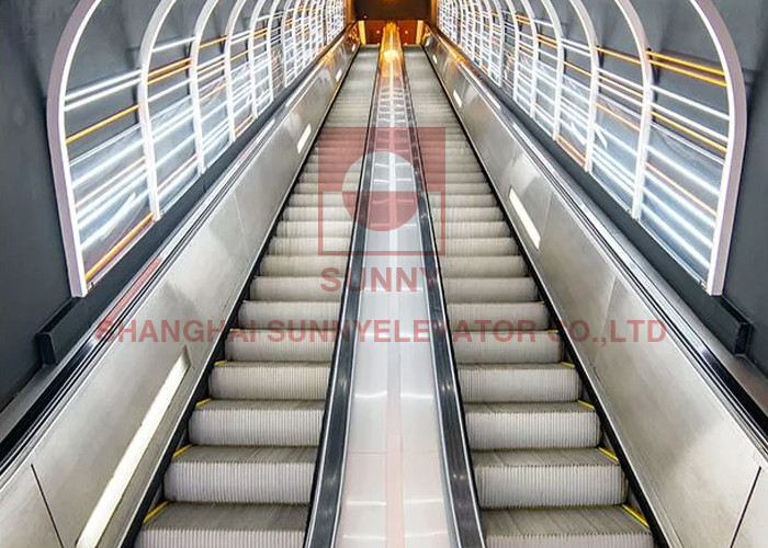 0.5m/S Escalator & Moving Walkway With Energy Saving System Stainless ...