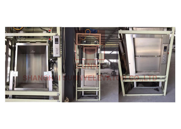 Hotel Kitchen Electric Dumbwaiter Service Lift Small Loading Elevator ...