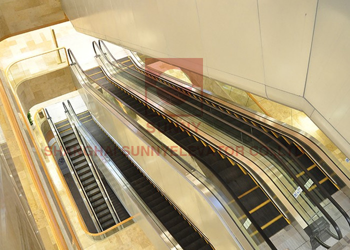 SUNNY Series Public Transport Escalator With Glass Handrails For Large ...