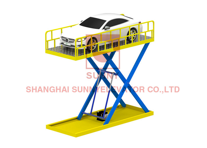 110V-460V Scissor Car Lift Load 3000~7000kg With Hydraulic Driven