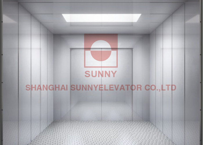 Warehouse Building Car Freight Elevator VVVF Control With Pattern Steel ...