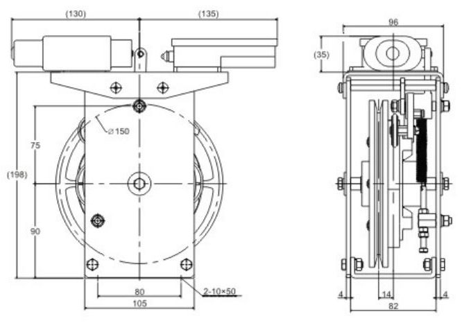 OX-187 Bi-Directional Overspeed Governer For Elevator Components Elevator Speed Governor Rope ...