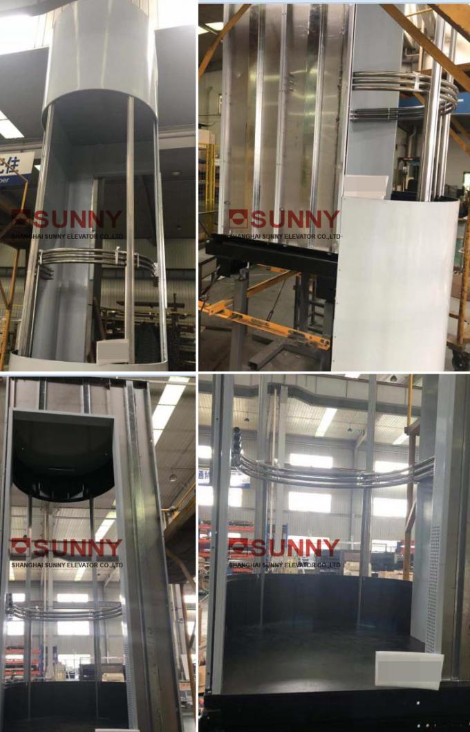 1000kg VVVF Drive Sightseeing Panoramic Elevator Lift For Shopping Mall