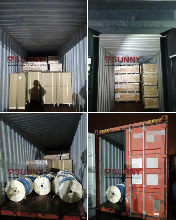 Double Door Load 1000kg 2.00m/S Residential Elevator Lift With Steel Plate