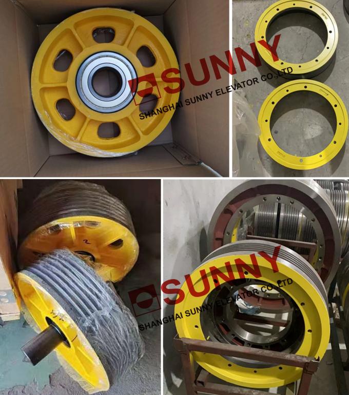 Steel Belt Type Gearless Traction Machine with Elevator Spare Parts